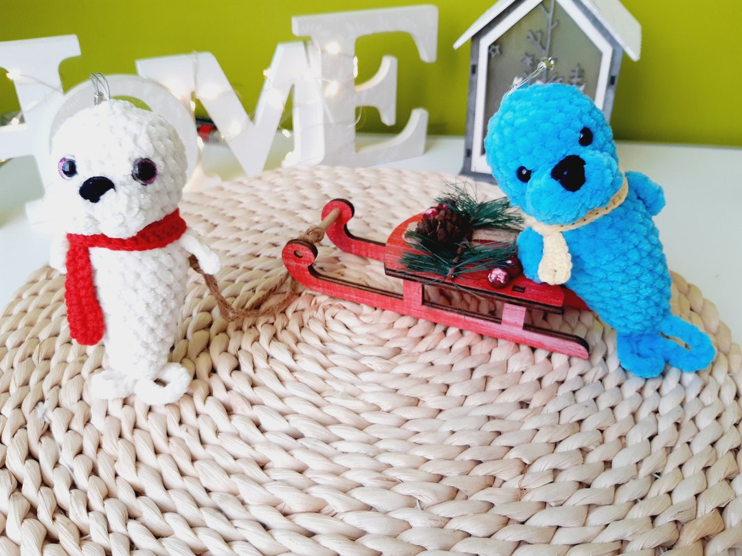 Сrochet Pattern Keychain Seal, Amigurumi Keychain Fur Seal, Key Chain ...