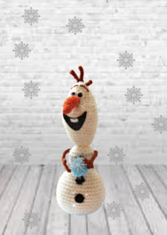 Olaf Amigurumi Crochet Pattern Cheerful Snowman Amigurumi Free Pattern