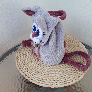 Cat Backpack Crochet Pattern Amigurumi, Crochet Cat Bag Pattern ...