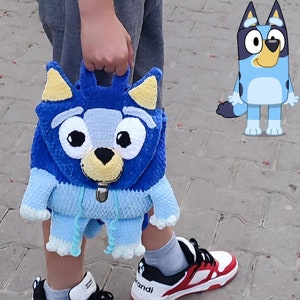 2 Bluey and Bingo Backpack Crochet Pattern, Puppy Dog, 2 Cartoon ...