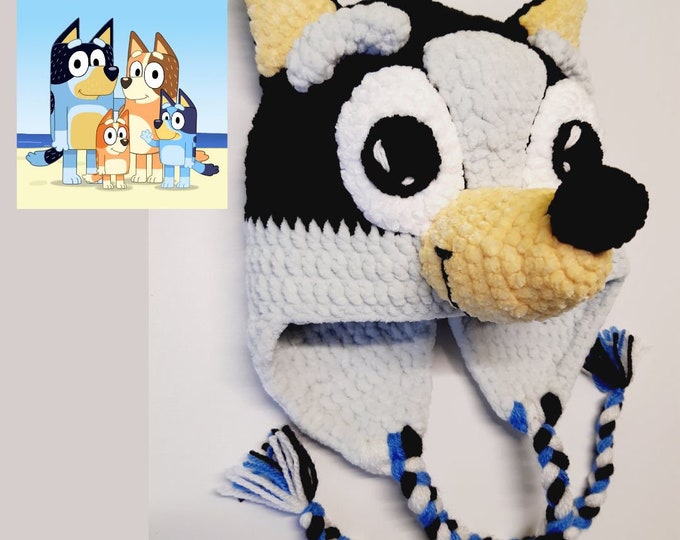 Bluey Hat *PATTERN ONLY* Crochet Newborn- 3 Year Old Pdf Pattern Bluey ...