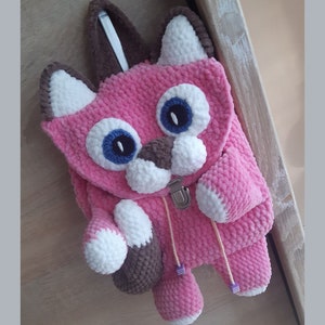 Cat Backpack Crochet Pattern Amigurumi, Crochet Cat Bag Pattern ...