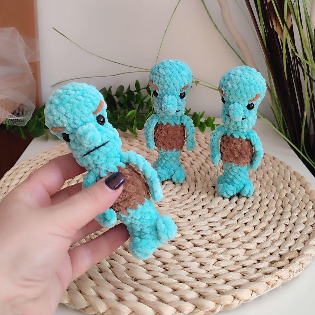 Squidward Amigurumi, Octopus Cartoon Character Crochet, Squidward ...
