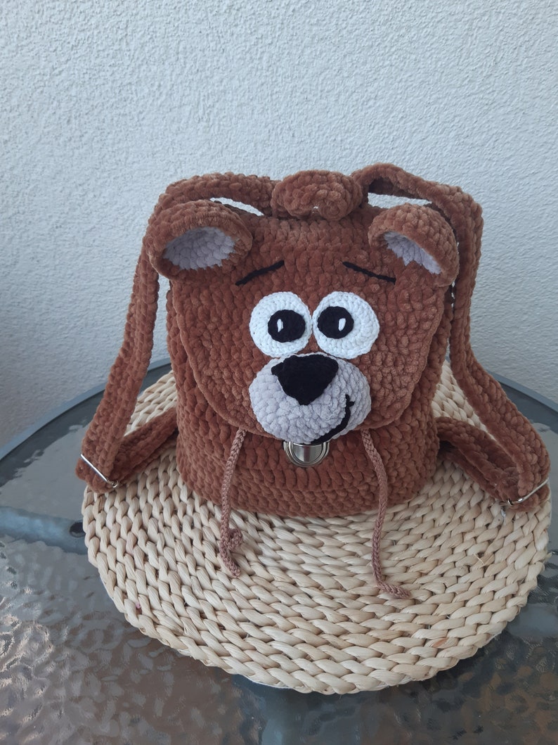 Bear Backpack Crochet Pattern Amigurumi, Crochet Bear Bag Pattern ...