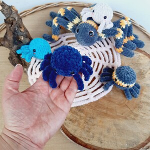 Large Spider and Baby Spider Crochet Pattern, Crochet Spider Amigurumi ...
