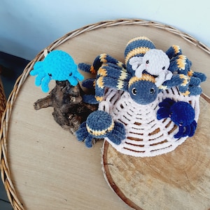 Large Spider and Baby Spider Crochet Pattern, Crochet Spider Amigurumi ...