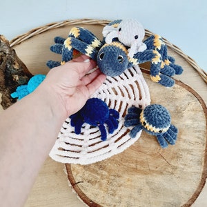 Large Spider and Baby Spider Crochet Pattern, Crochet Spider Amigurumi ...