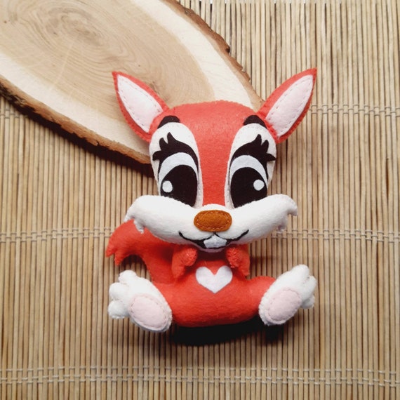 Felt squirrel toy PDF Felt pattern pdf Felt animals patterns | Etsy