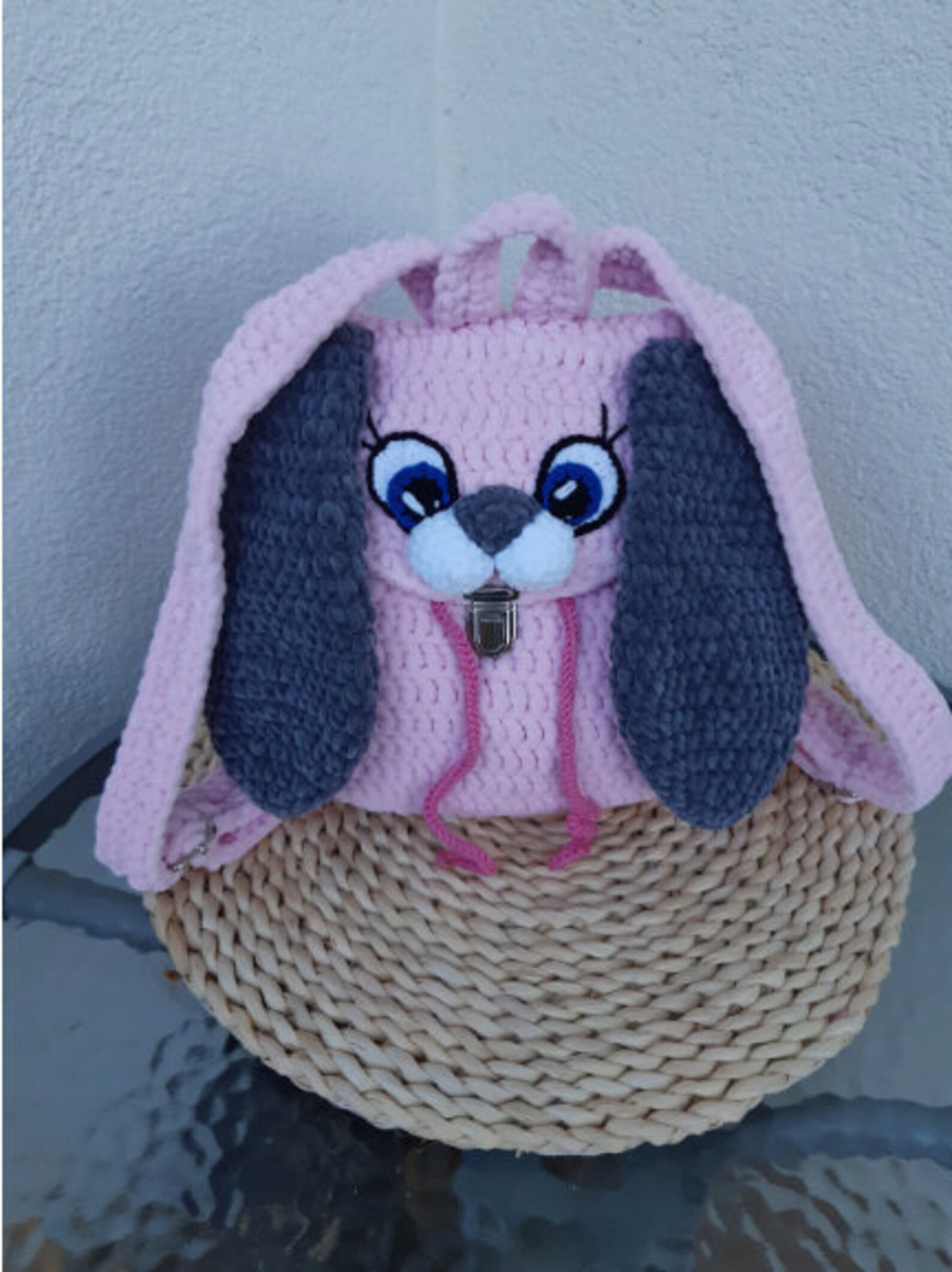 Сrochet Backpack Bunny, Kids Backpack Rabbit, Crochet Children's ...
