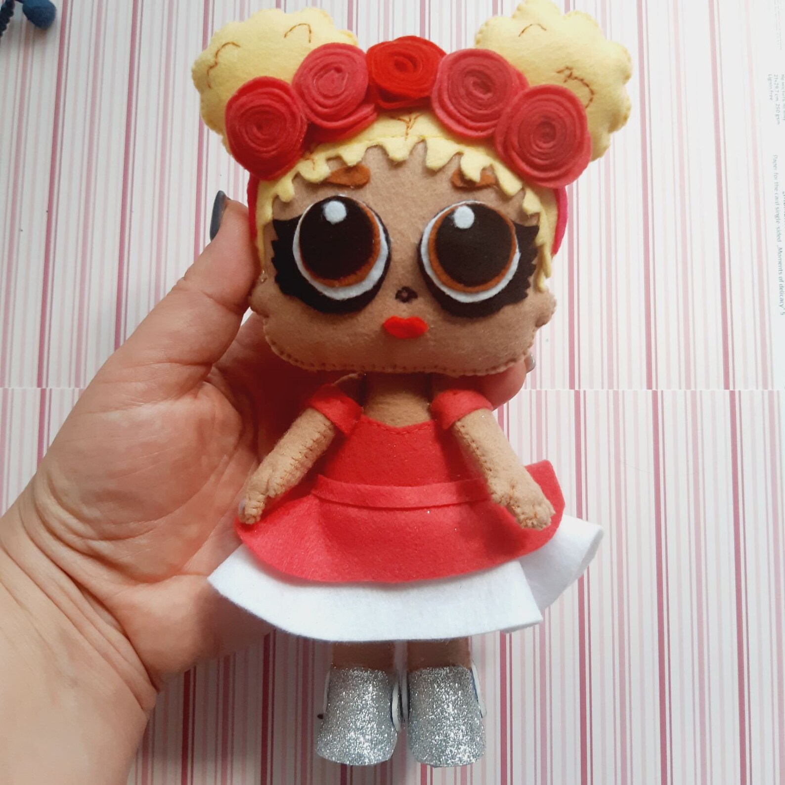 Easy doll pattern felt doll patterns felt pattern pdf | Etsy