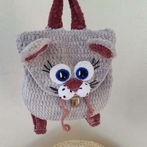 Cat Backpack Crochet Pattern Amigurumi, Crochet Cat Bag Pattern ...
