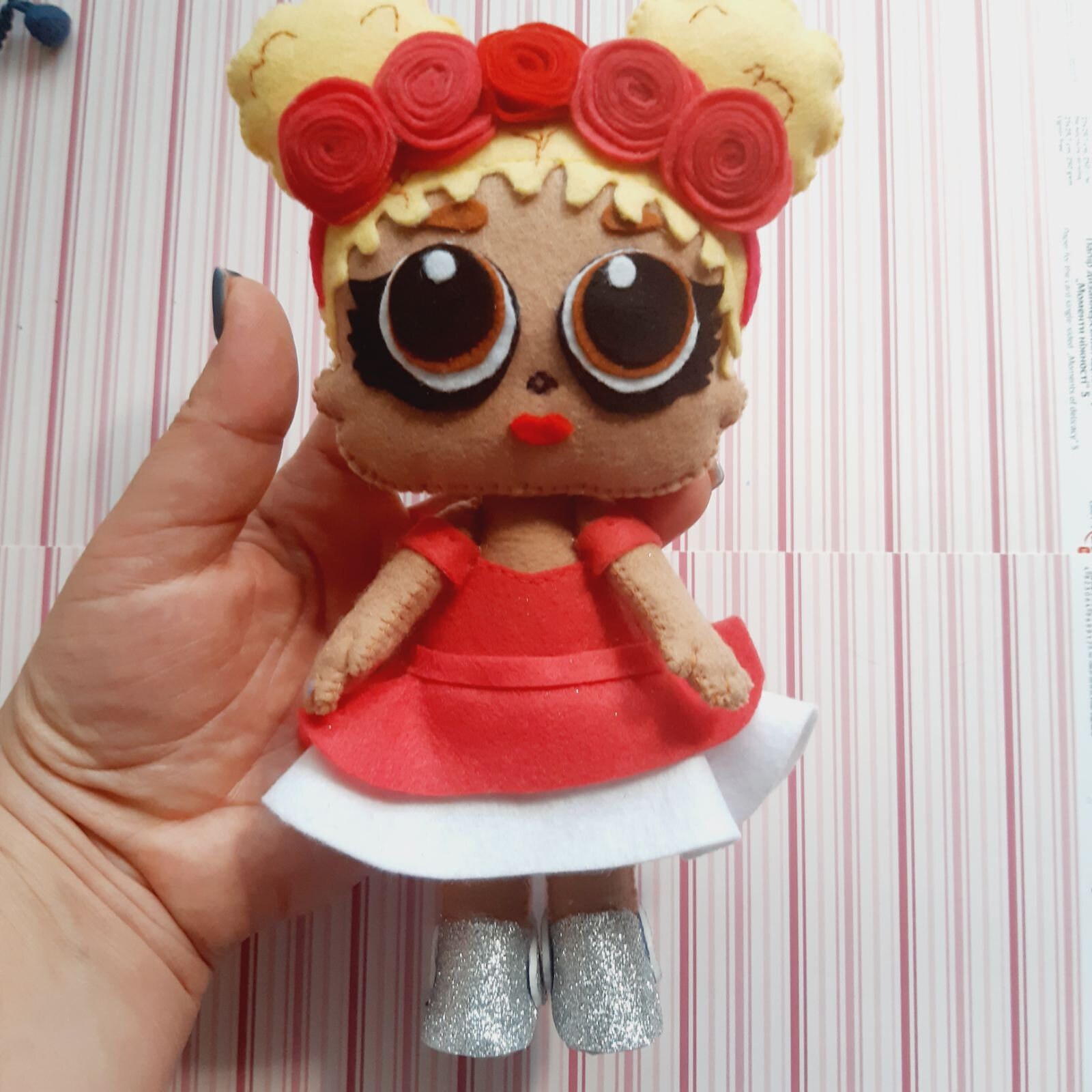 Easy doll pattern felt doll patterns felt pattern pdf | Etsy