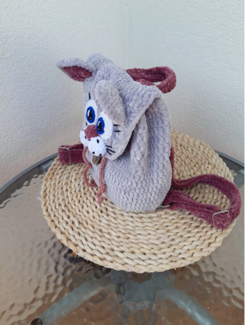 Crochet Cat Backpack, Cute Little Backpack, Kids Backpack, Baby Bag ...