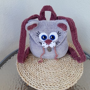 Cat Backpack Crochet Pattern Amigurumi, Crochet Cat Bag Pattern ...
