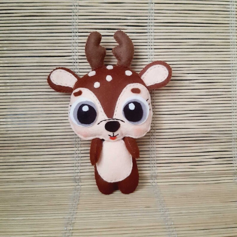 Woodland Animals Felt Moose Sewing Pattern Felt Deer Pattern - Etsy