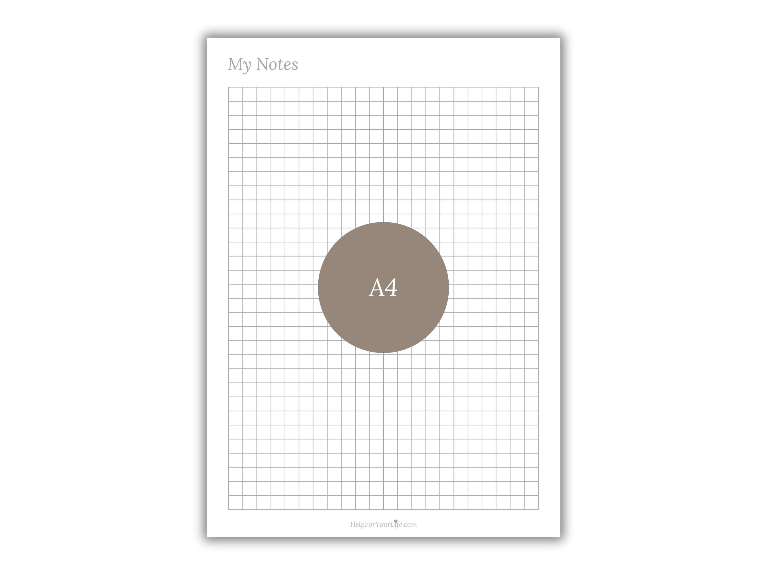Minimalist Notes Papers, Templates, Printables, Pages, Notes Paper ...