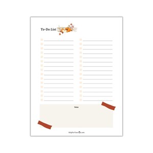 Fall Printable | Printable Planner | to Do List | to Do List Printable ...