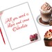 Beautiful Valentine Cupcake Stationery Printables - Etsy