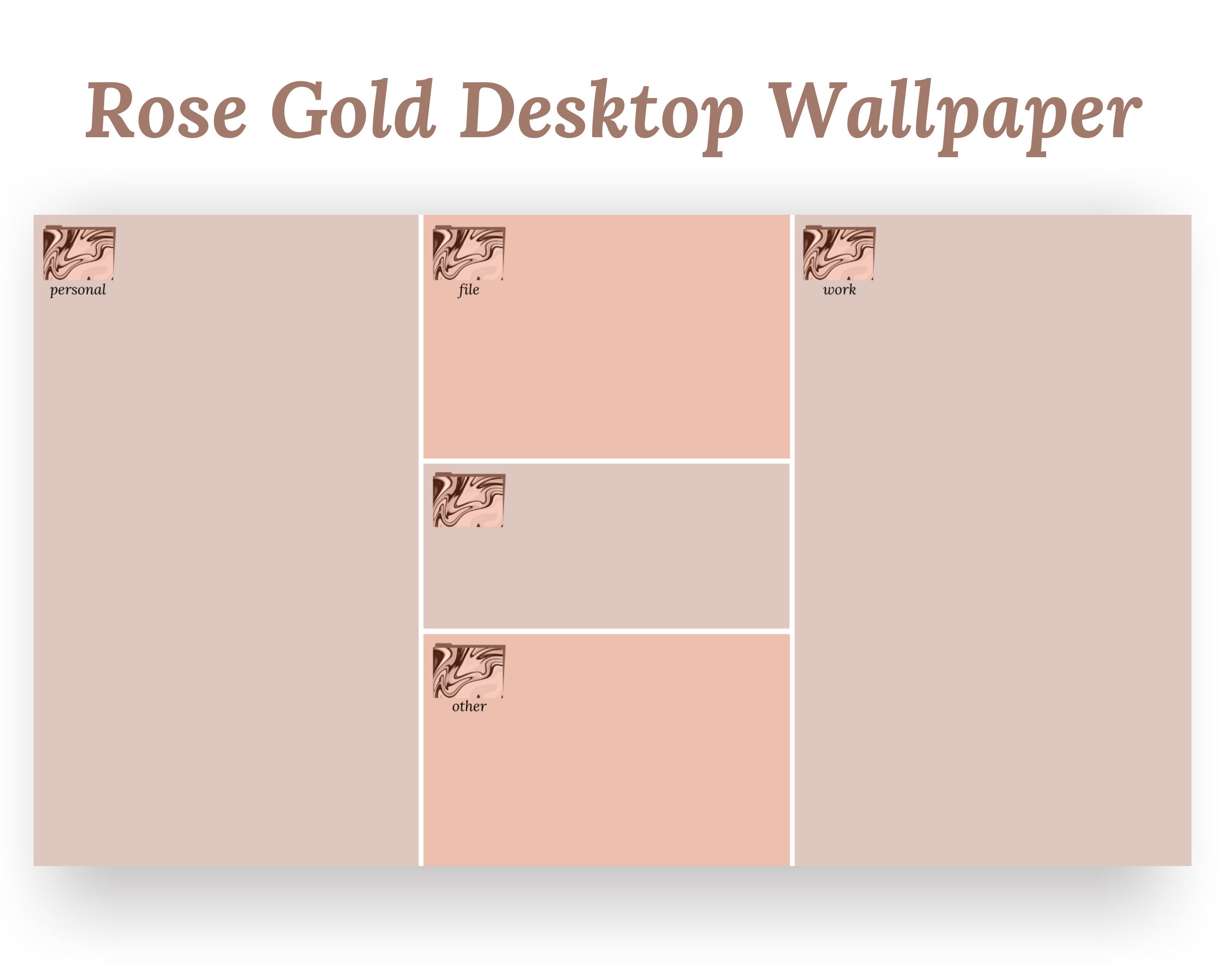 Desktop Organizer Rose Gold at Madeline Mair blog