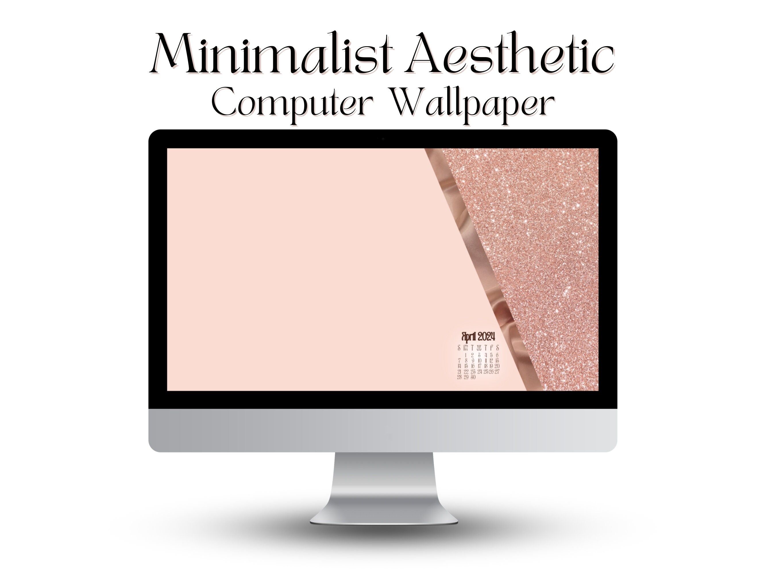 Minimalist Aesthetic Computer Wallpaper, Instant Download, Digital ...