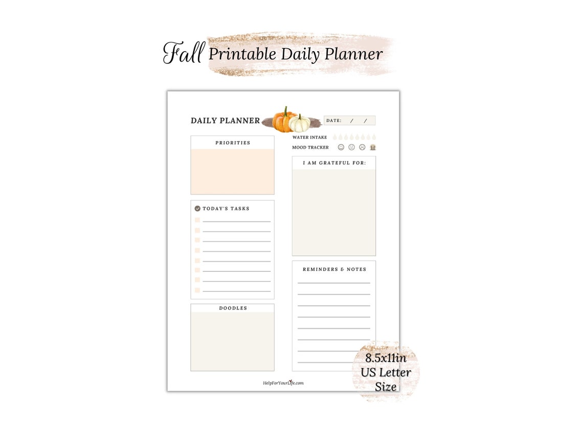 Fall Printable | Printable Planner | to Do List | to Do List Printable ...