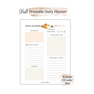 Fall Printable Printable Planner to Do List to Do List Printable to Do ...