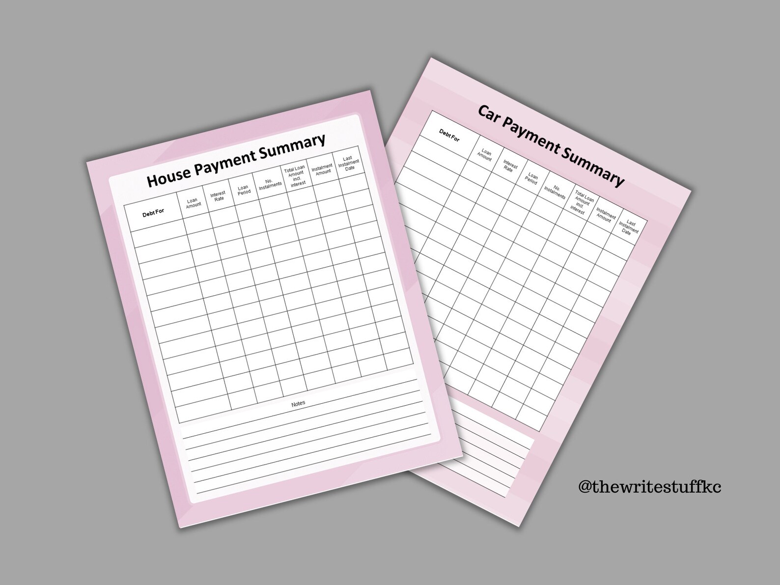 Finance Tracker, PDF Printable, Financial Goals, Monthly Budget, Income ...
