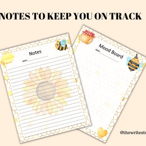 Planner, Daily, Weekly, Monthly, Yearly - Bee Positive Printable - Etsy