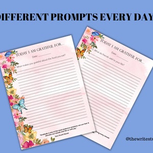 30 Day Gratitude Journal Printable Grateful Planner Digital Download ...