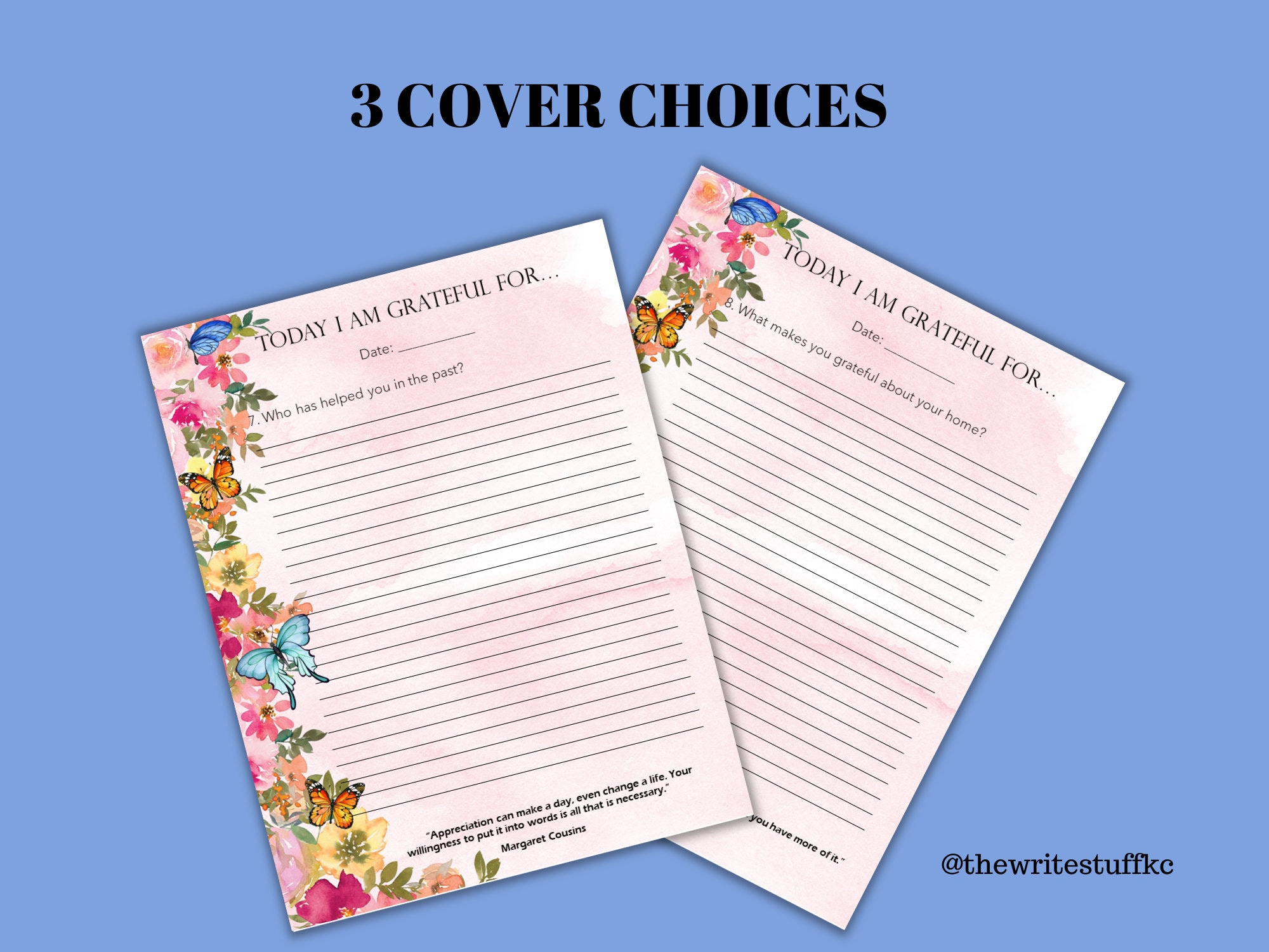 30 Day Gratitude Journal Printable Grateful Planner Digital Download ...