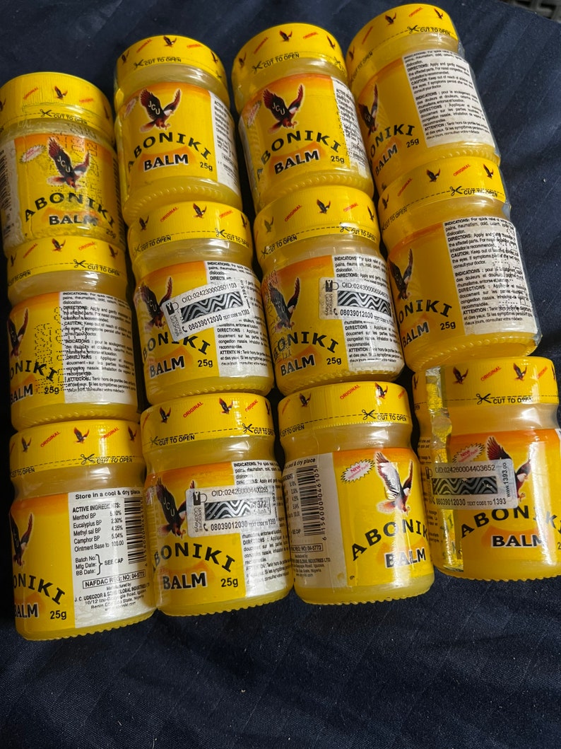 Aboniki Balm Original Ointment 25g X 12 Pack Aboniki Balm for Muscle ...