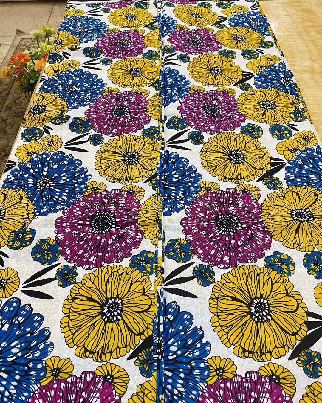 Floral African Print Fabrics /african Wax Print/african Kente Print ...