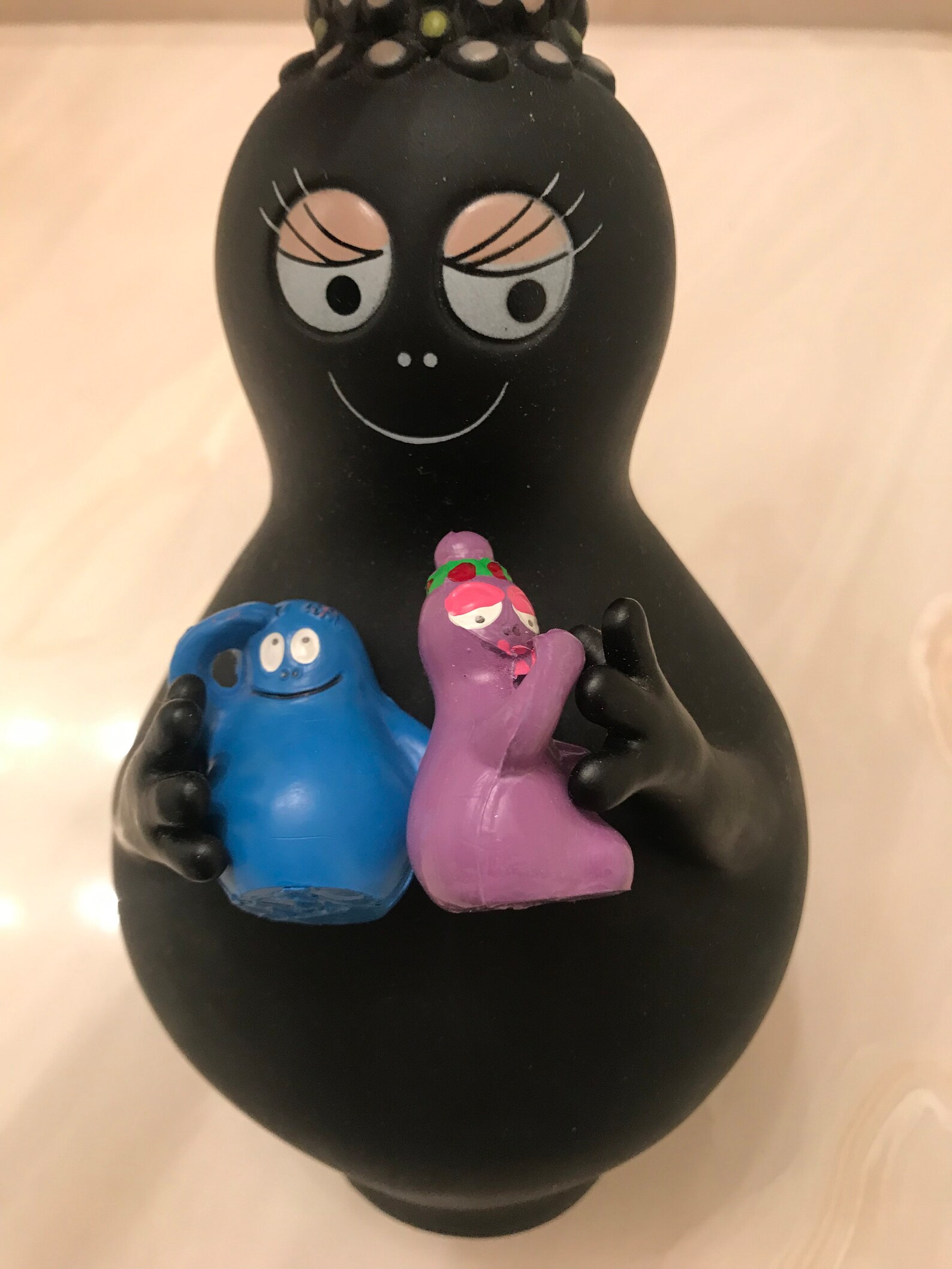 Lot 3 Annette Tyson & Talus Taylor 9" Black BARBAPAPA Squeeze Toy Works ...