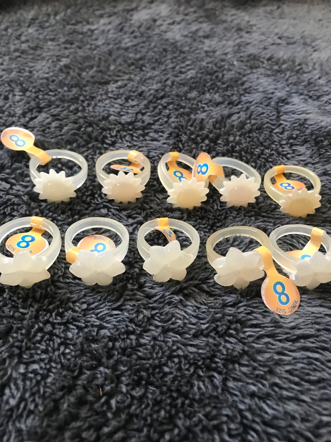 New 10 Color Changing Rings Size 8 Change Different Colors Petal ...