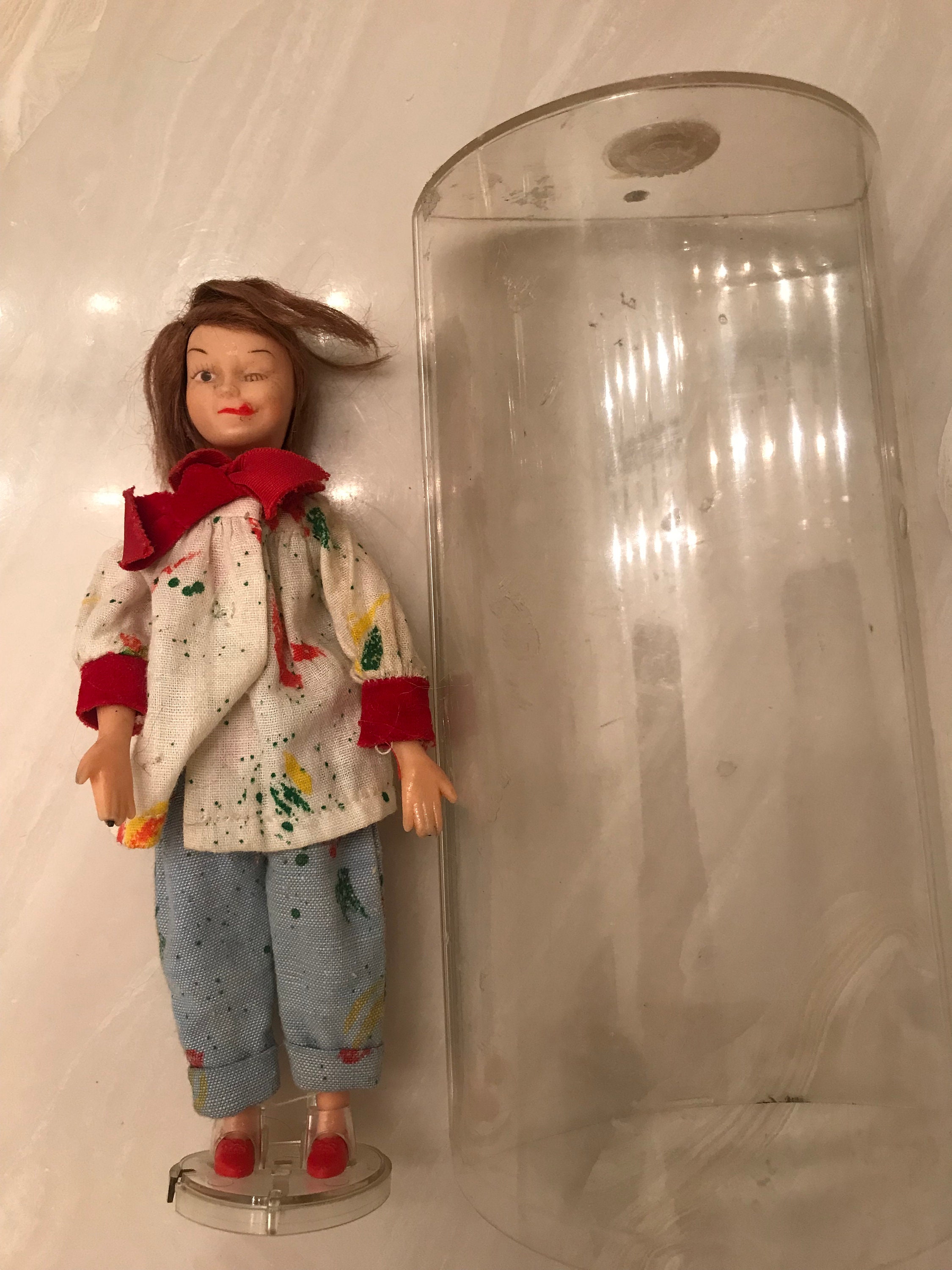 Vintage 1965 Topper Toys Go Go's Private Brenda Brush Artist 6 Bendy ...