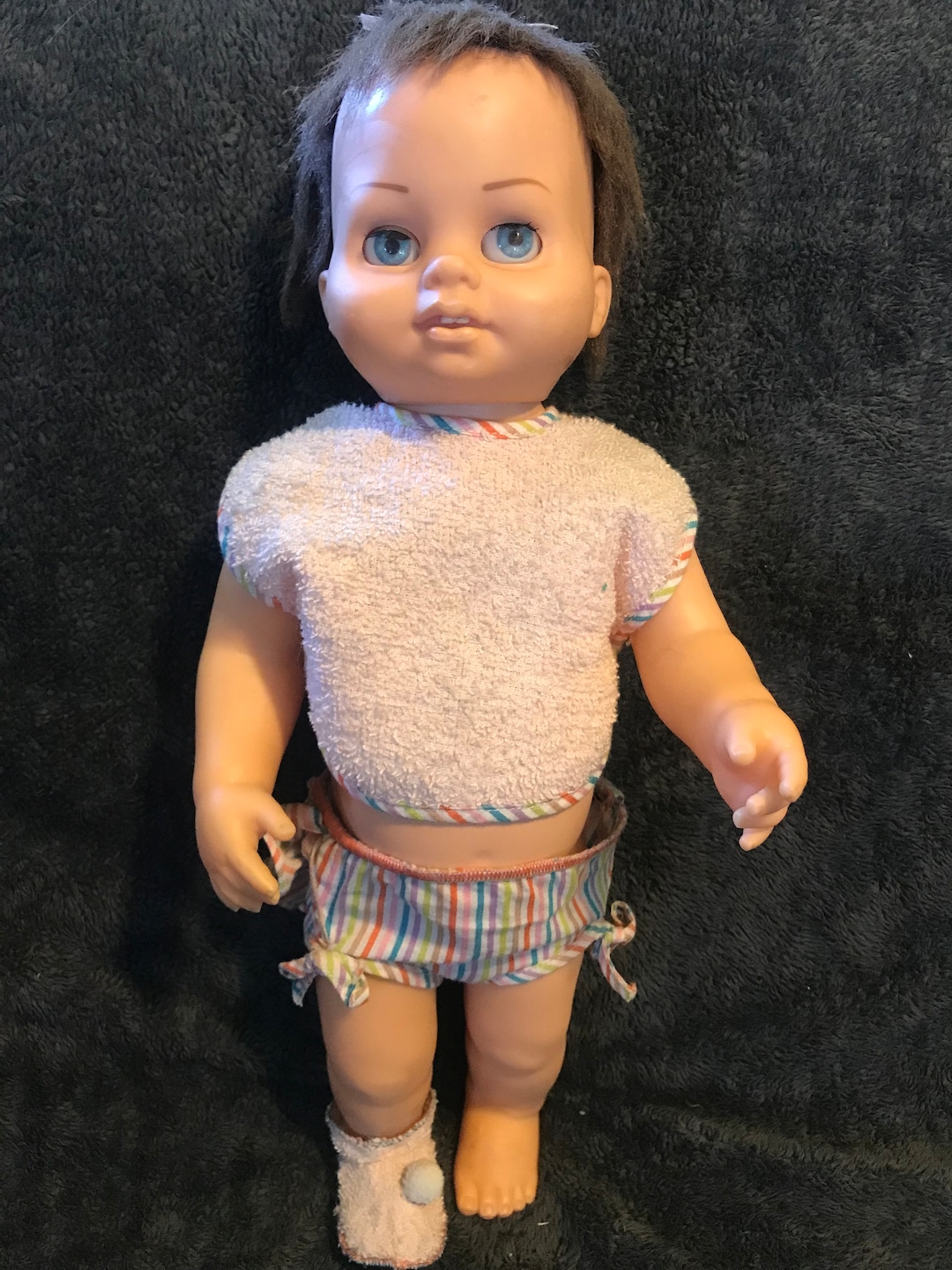 Chatty Cathy Baby Doll Pull String Brunette Rooted Hair Outfit 1960 ...