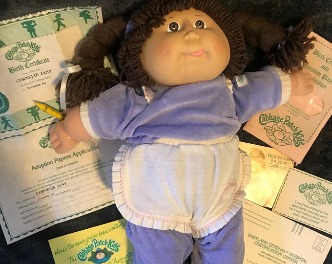 CABBAGE PATCH Kids Doll I Can Hold My Crayon 1978 1982 Tongue Out ...