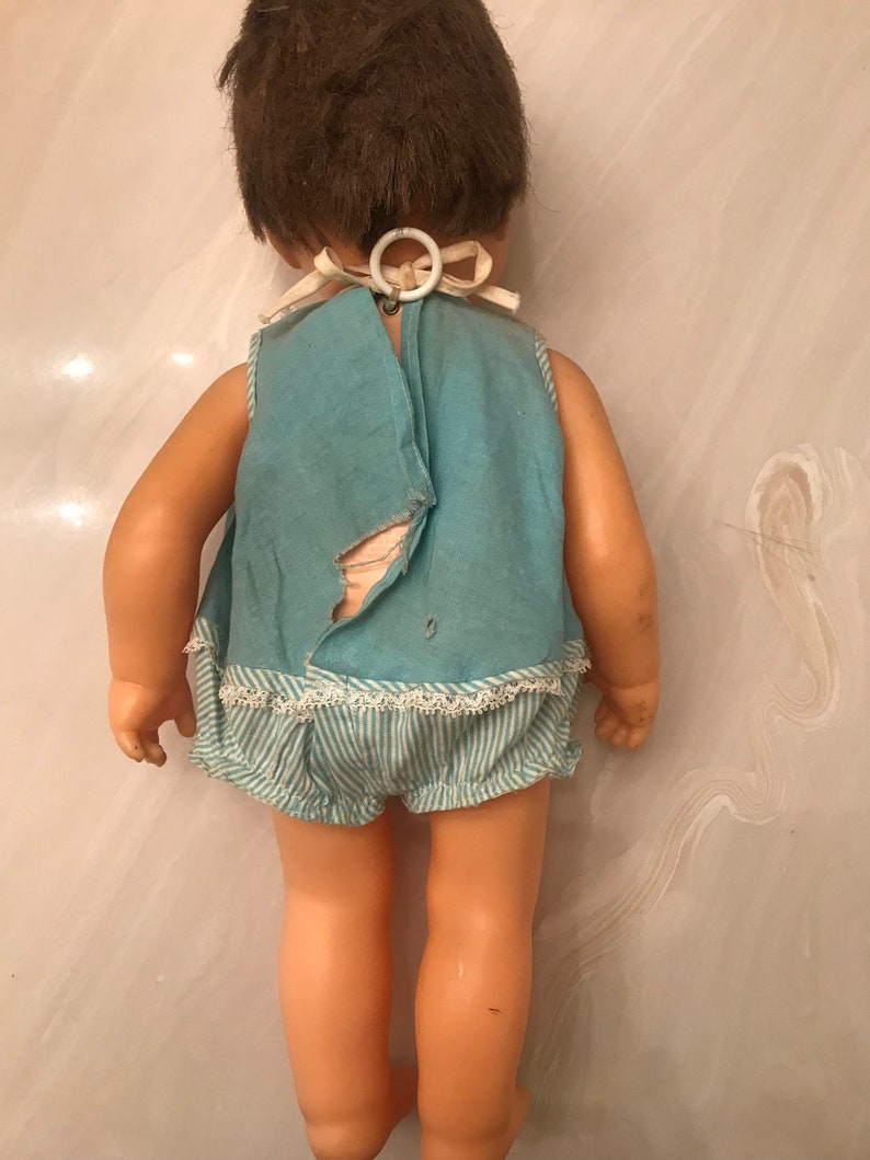 Tiny Chatty Cathy Baby Doll Pull String Brunette Rooted Hair Original ...