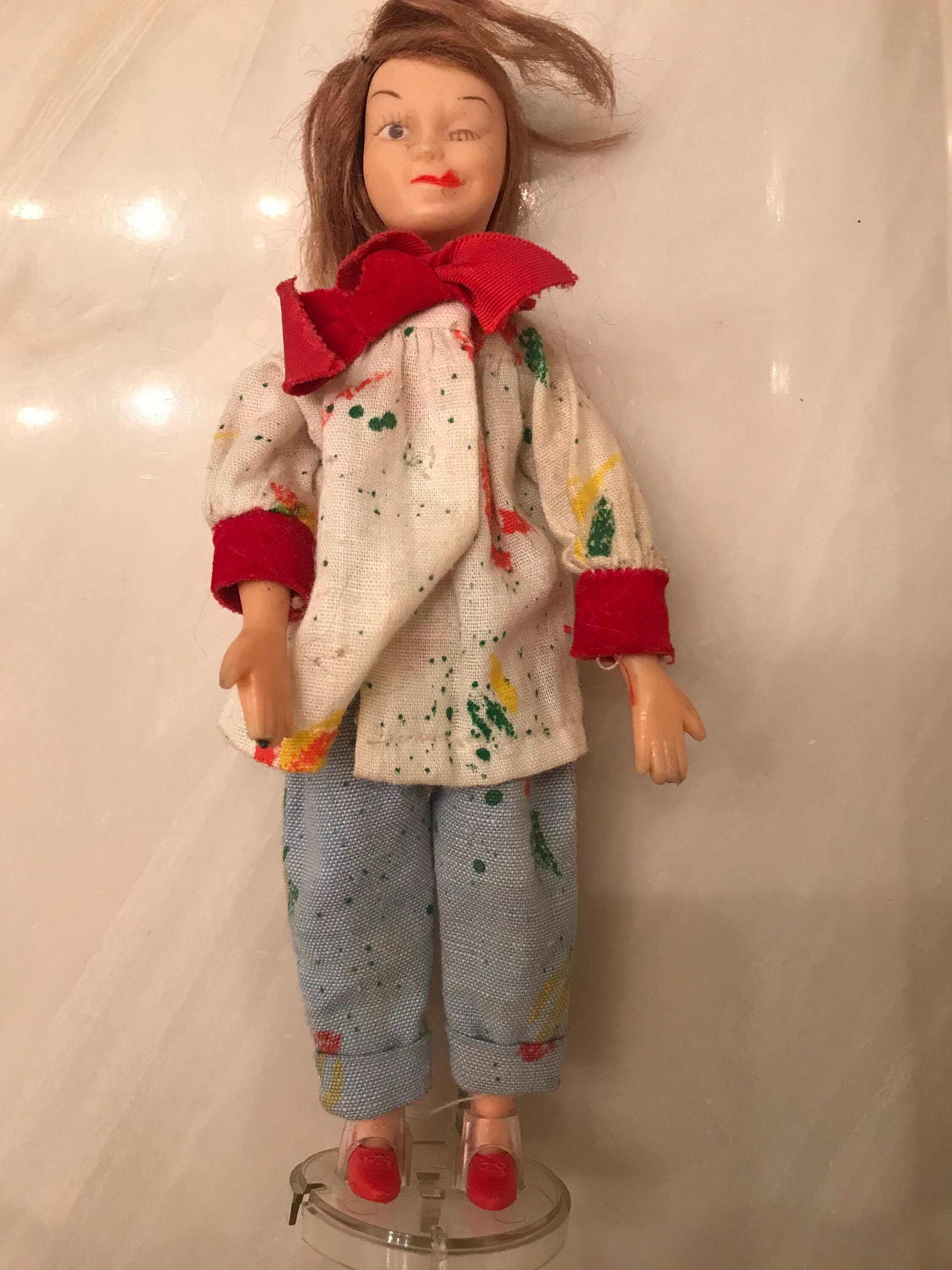 Vintage 1965 Topper Toys Go Go's Private Brenda Brush Artist 6 Bendy ...