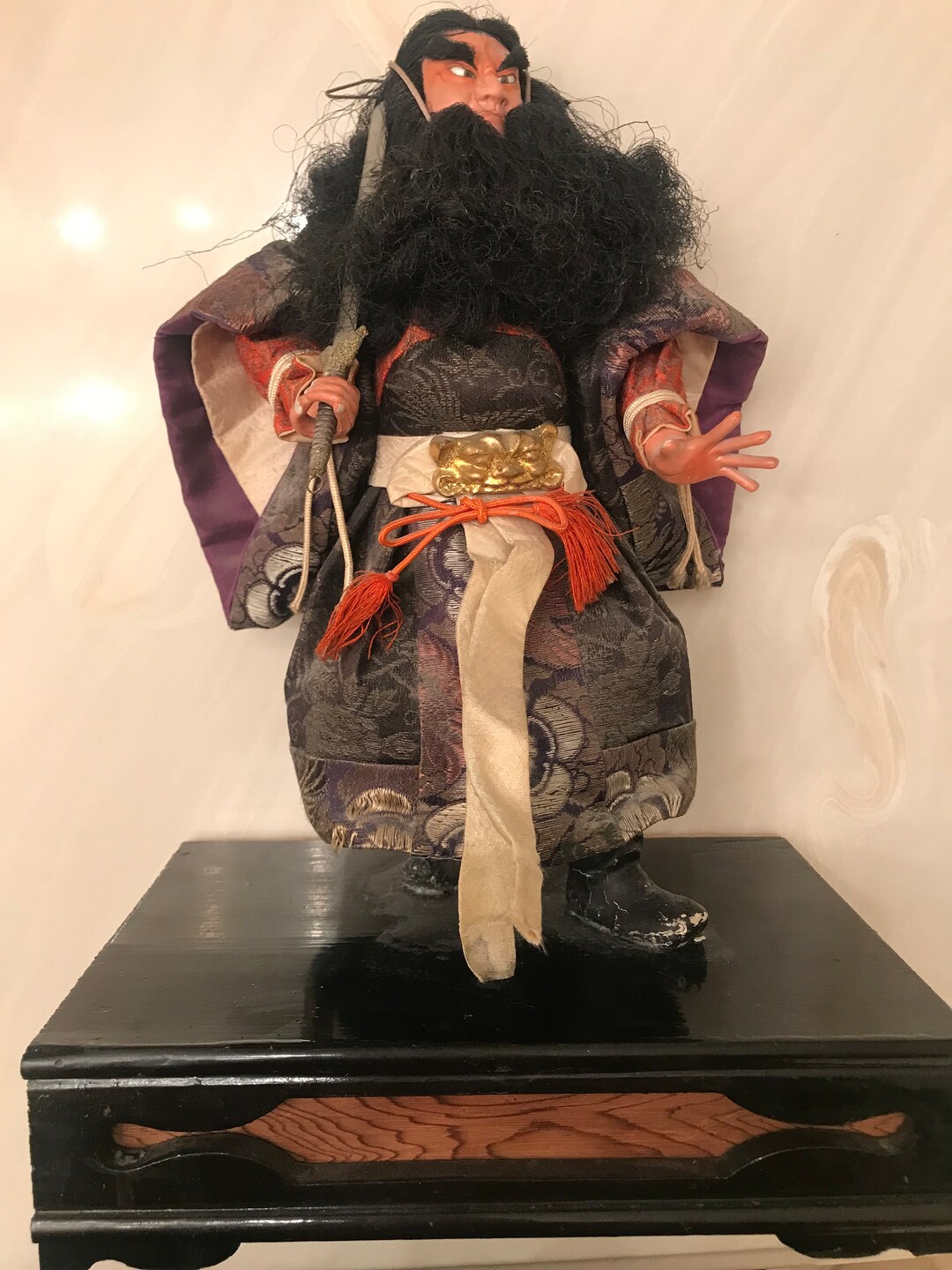 Samurai Warrior the Demon Queller Gofun Doll Japanese Hina Matsuri ...