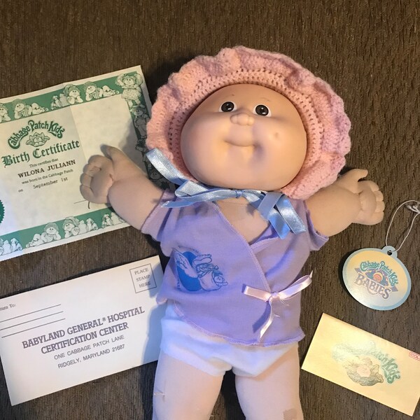 Cabbage Patch Birth Certificate - Etsy