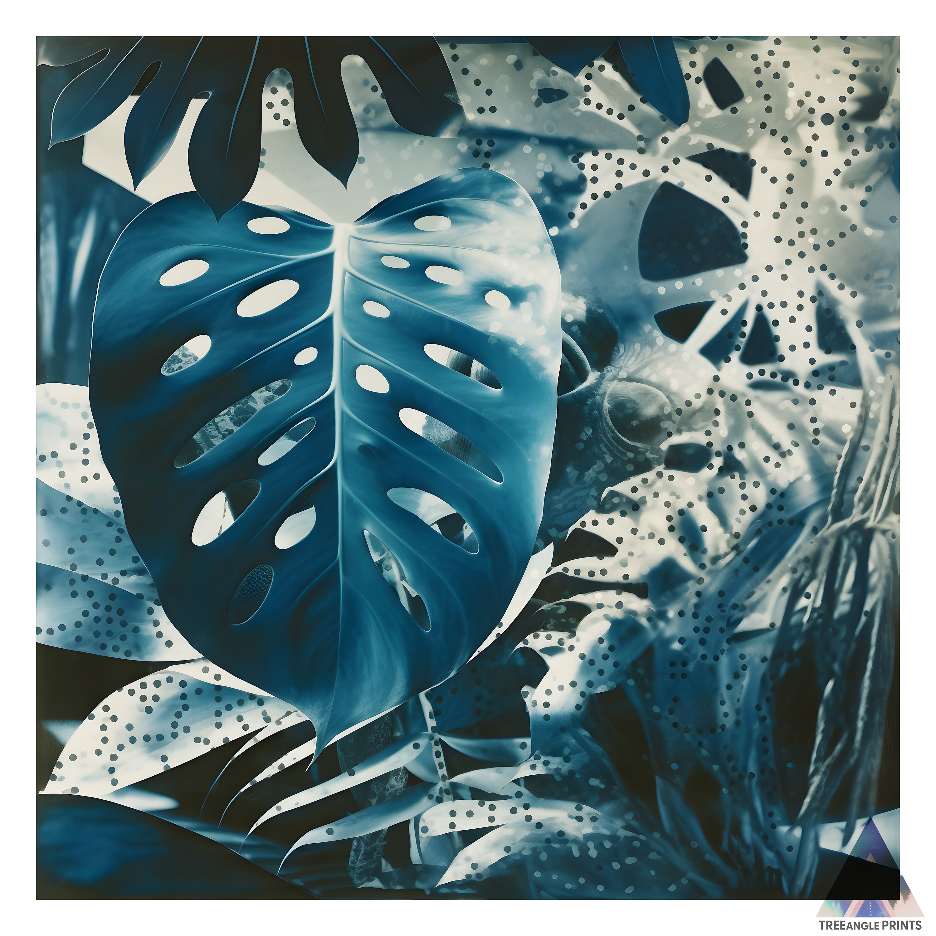 Cyanotype Naturals Digital DIY Printable Collection of Five - Etsy