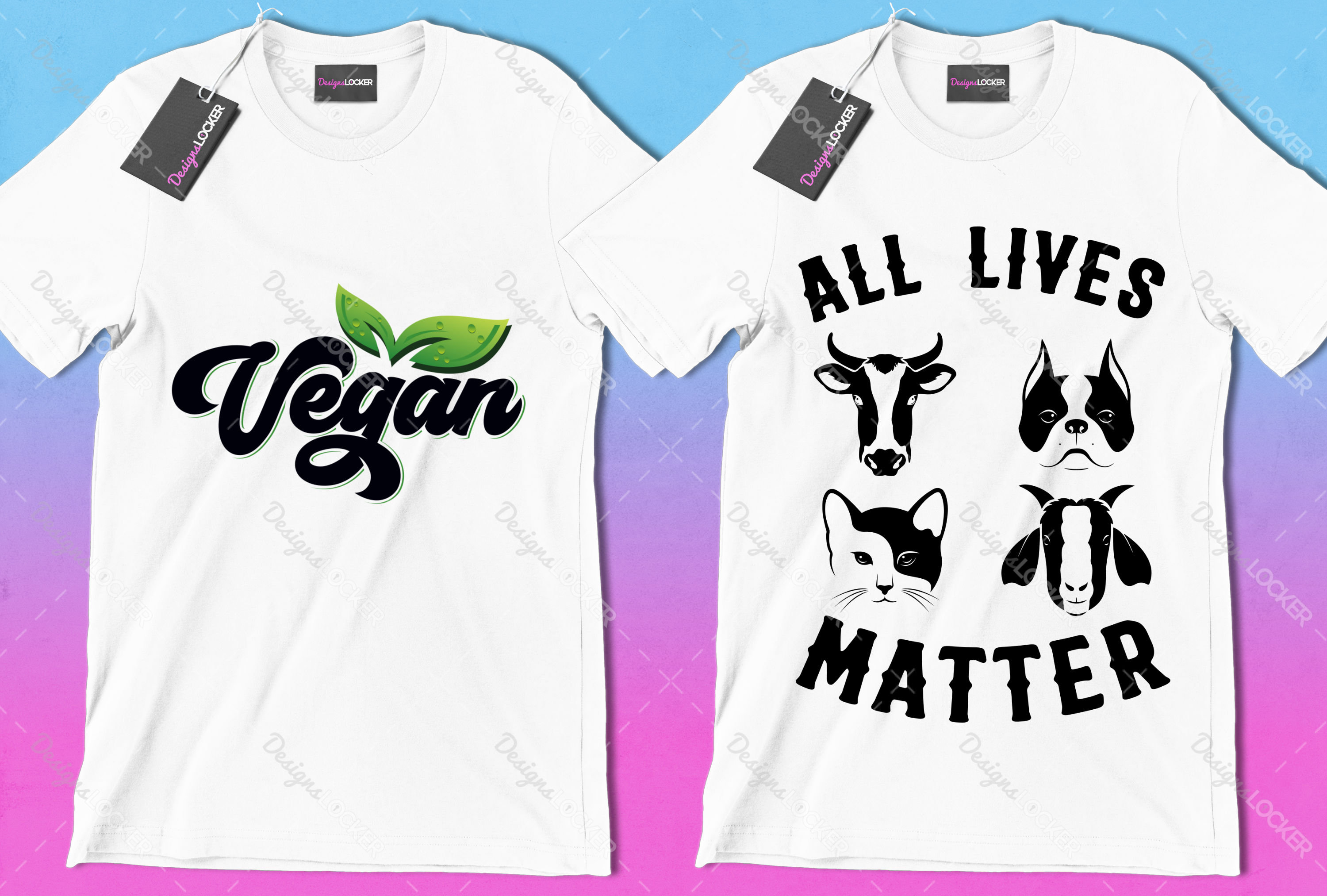 50 Editable Vegan T-shirt Designs Bundle Vegetarian Vector Images ...