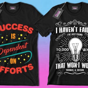 50 Editable Motivational T-shirt Designs Bundle | Phrases Vector Images ...