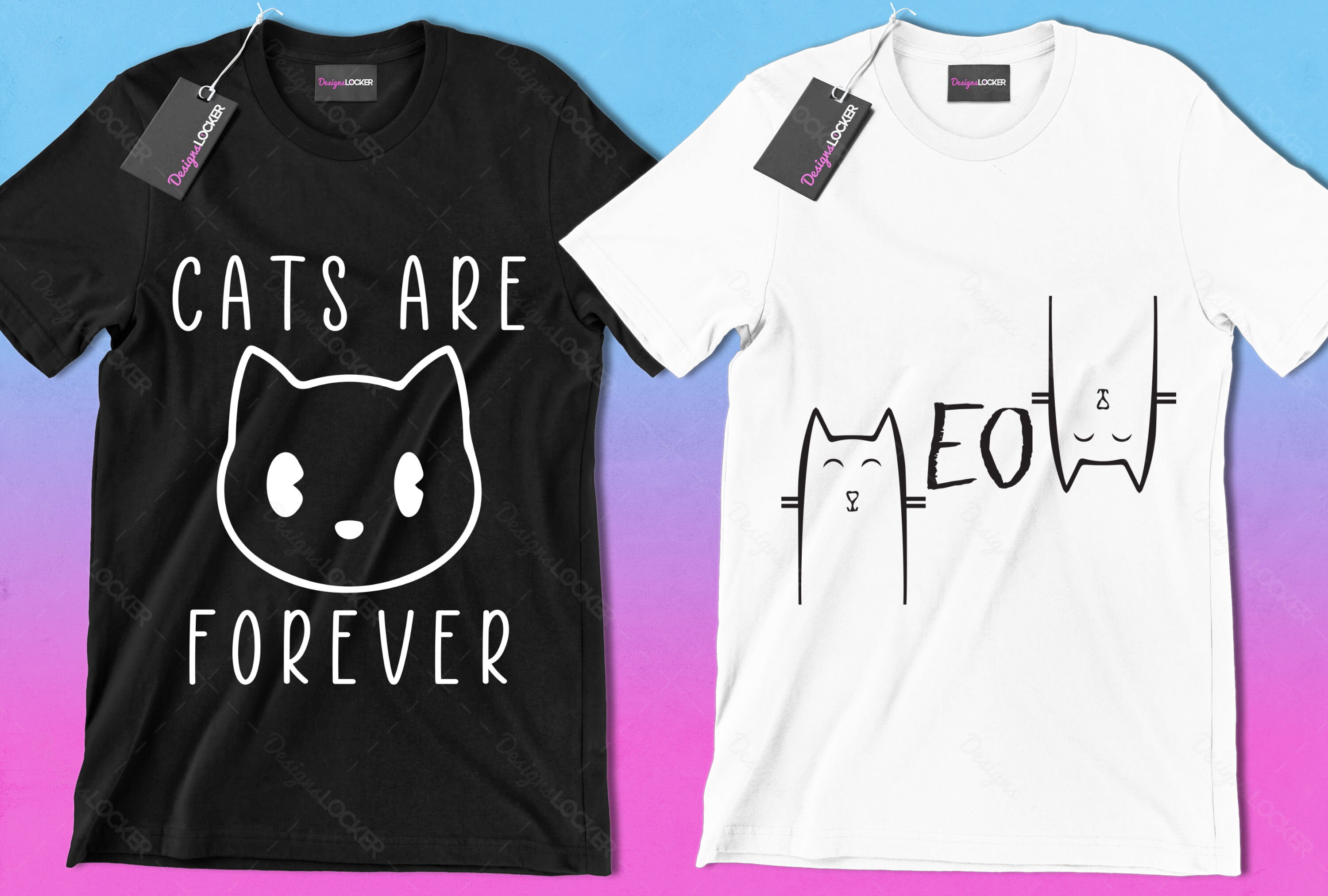 50 Editable Cat T-shirt Designs Bundle Cats Vector - Etsy