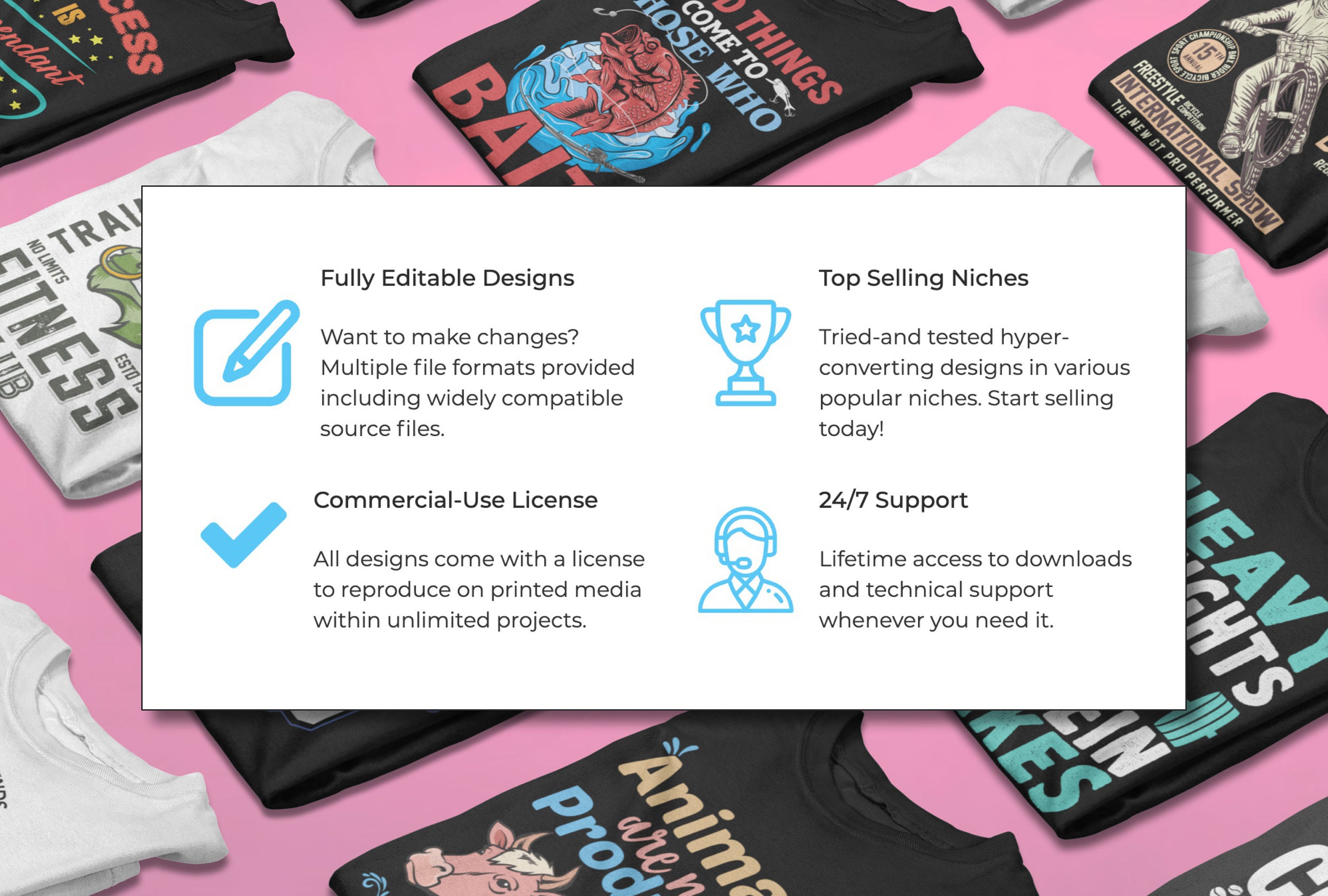 3000+ Editable T-shirt Designs Mega Bundle | Psd, Ai, Eps, Svg, Png ...