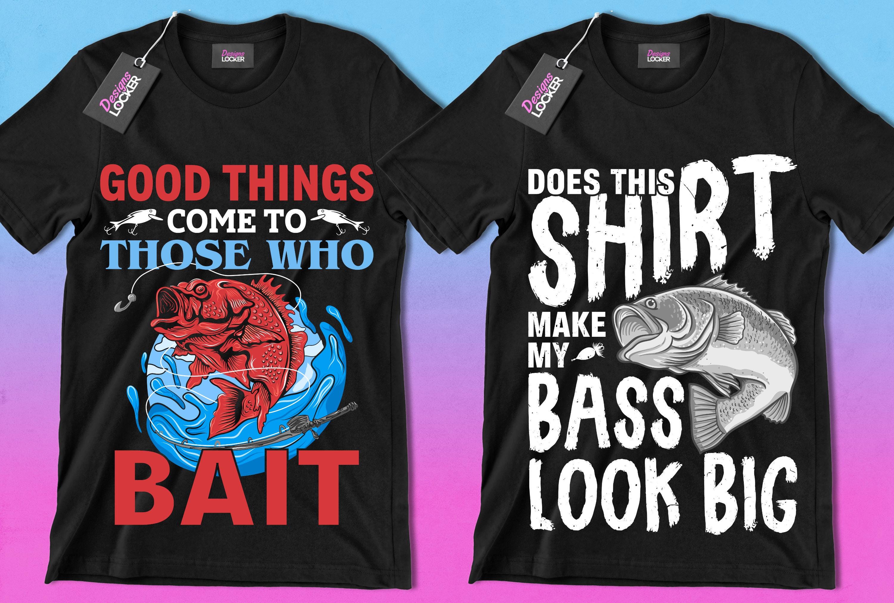 50 Editable Fishing T-shirt Designs Bundle | Fish Vector Images ...