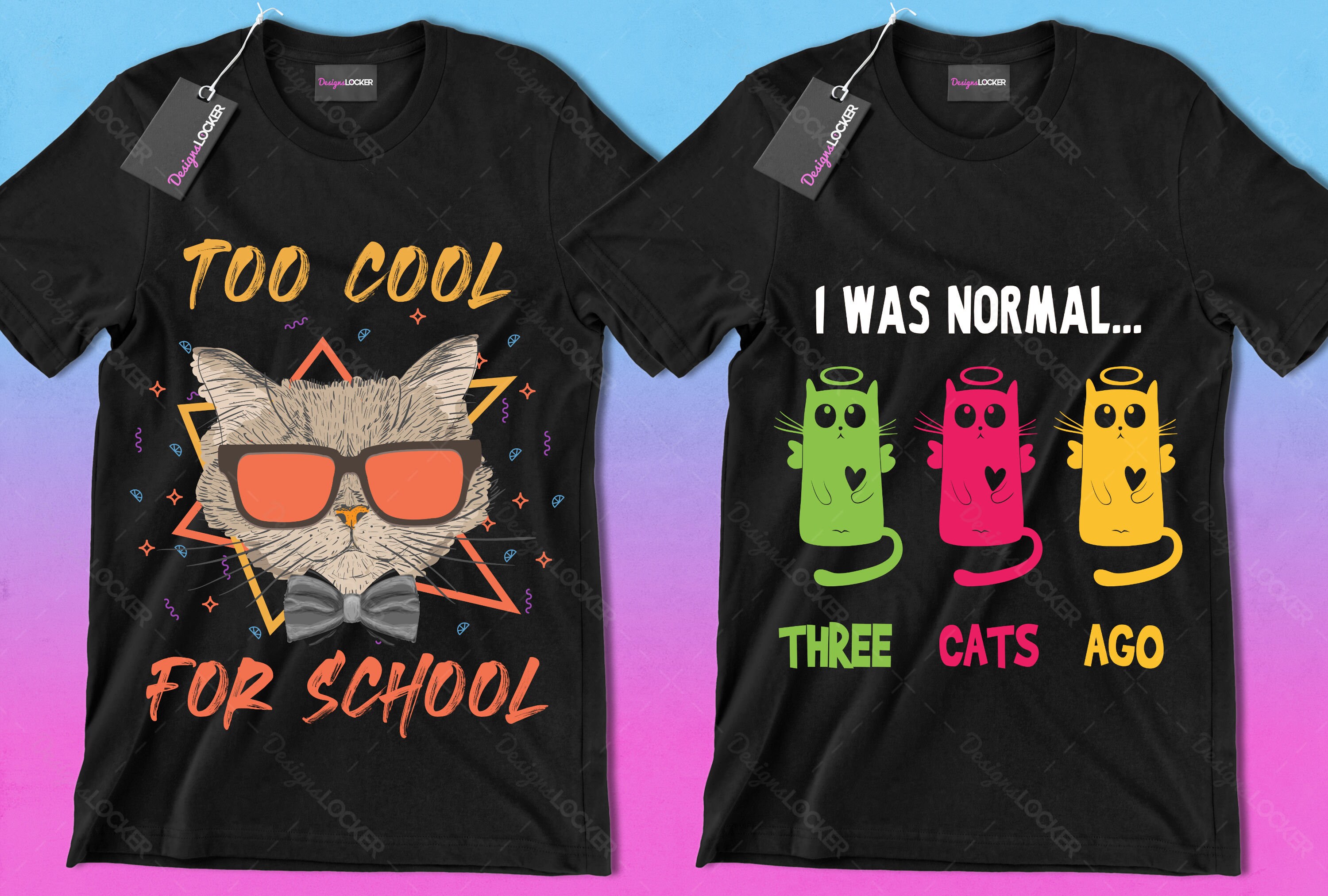 50 Editable Cat T-shirt Designs Bundle Cats Vector - Etsy