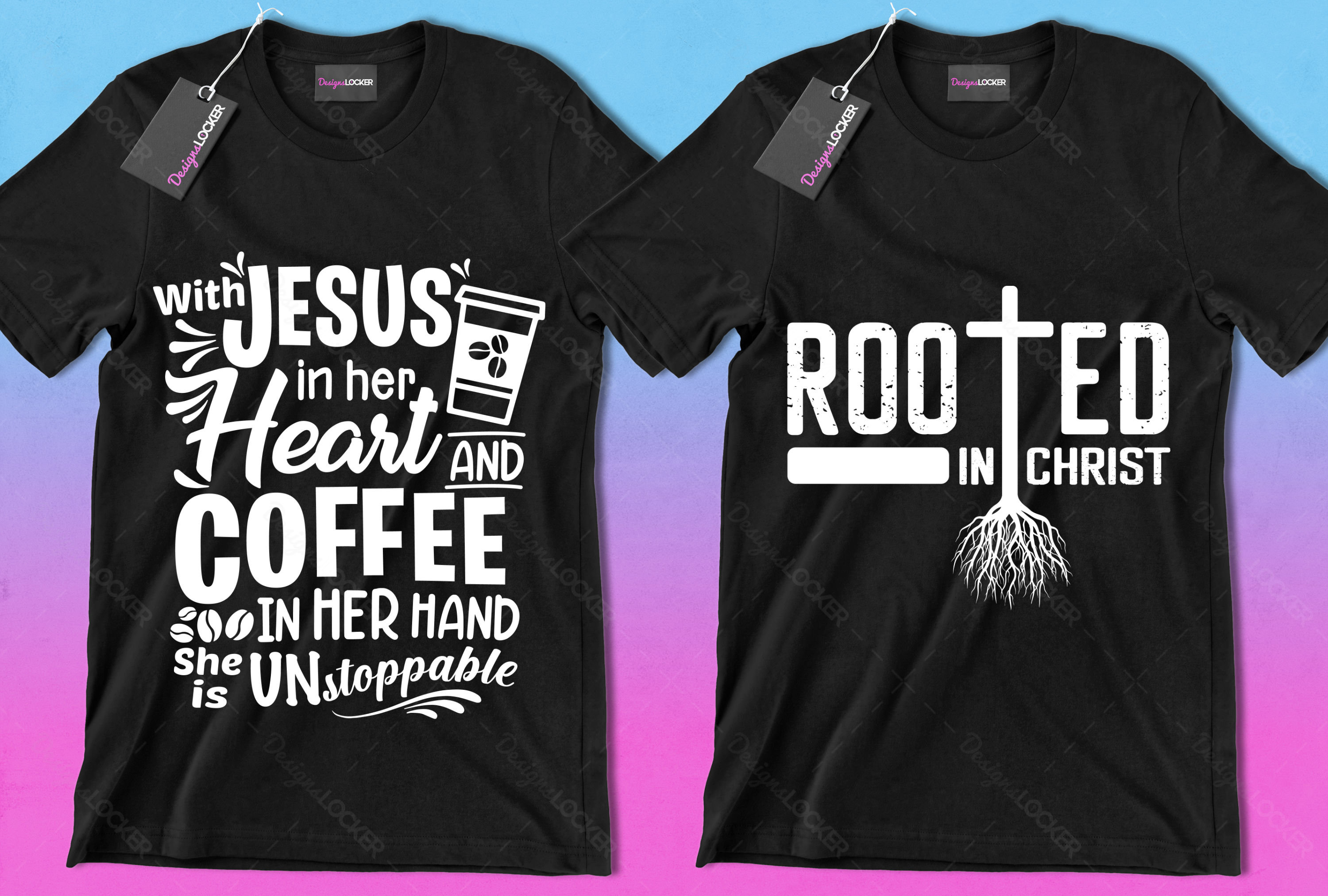 50 Editable Christian T-shirt Designs Bundle | God Vector Images,jesus ...