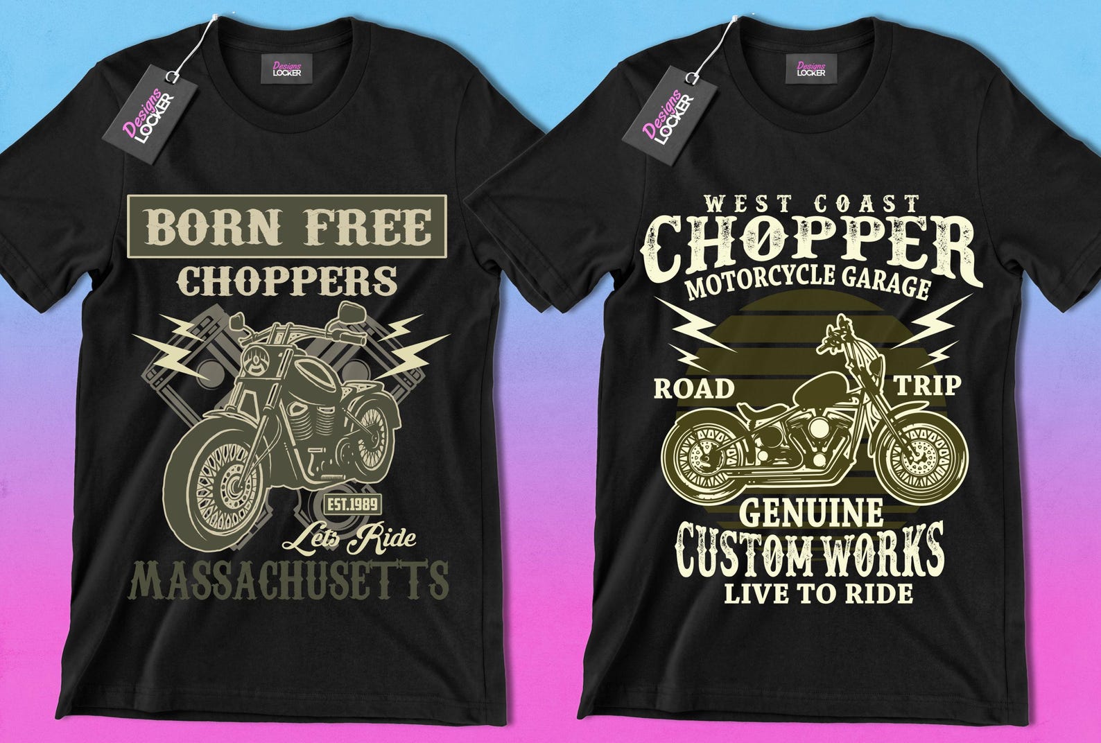 50 Editable Motorbike T-shirt Designs Bundle | Motorcycle Vector Images ...